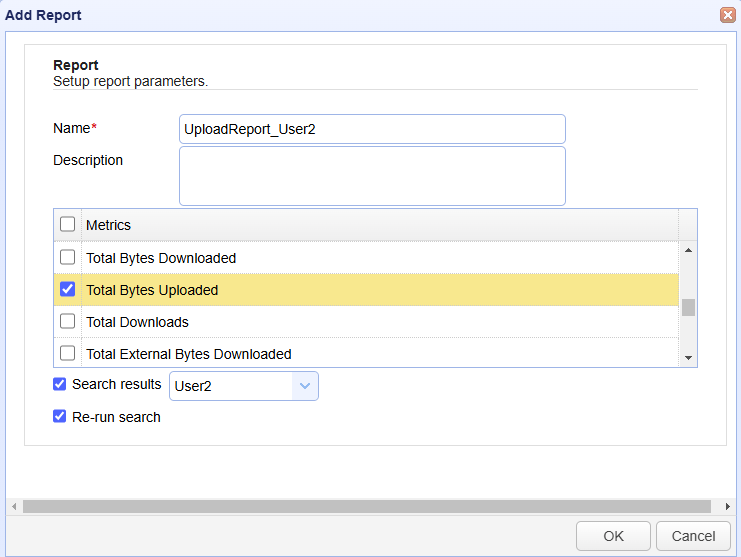 Reporting on log data