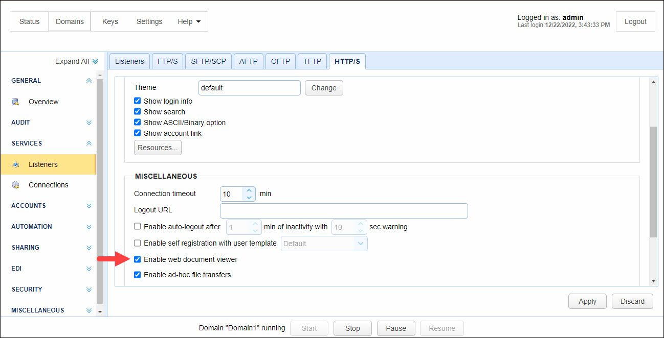 Enabling web document viewer
