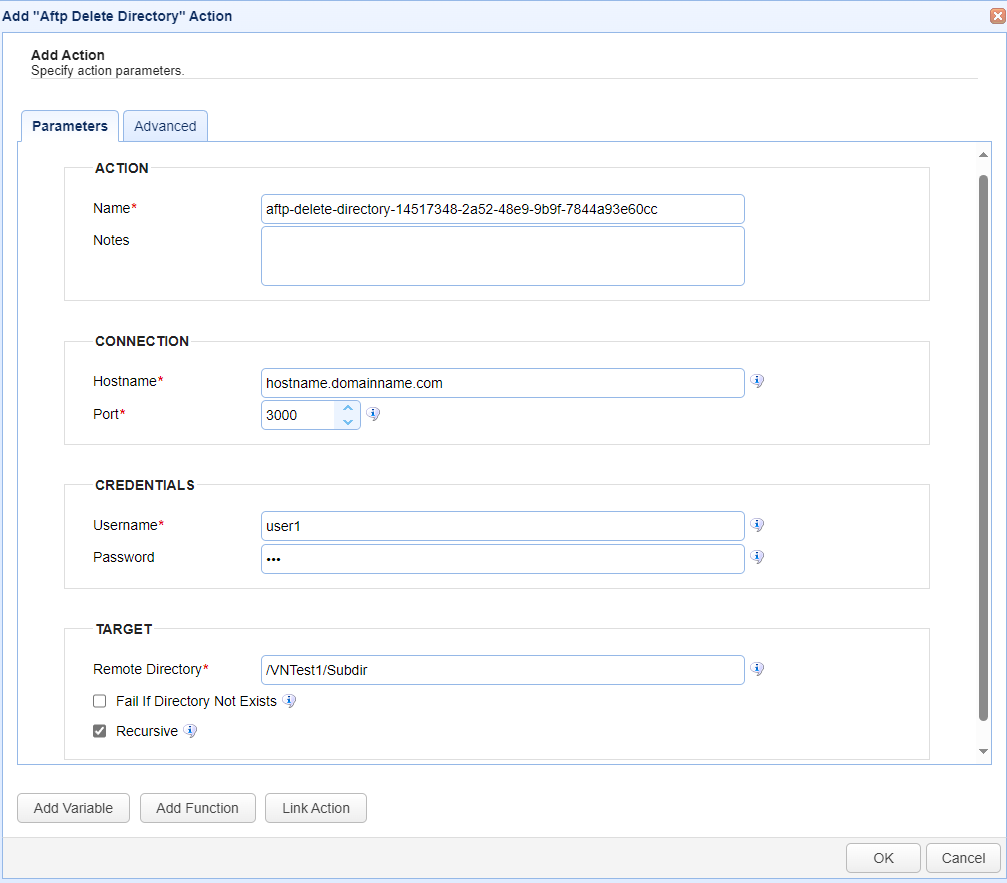 AFTP Delete Directory