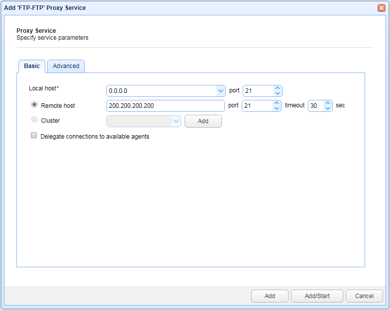 Adding Proxy Services