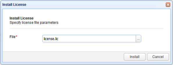 Installing a license