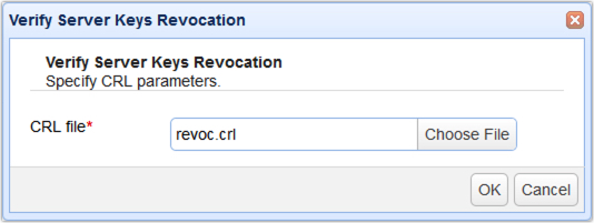Verifying against a certificate revocation list