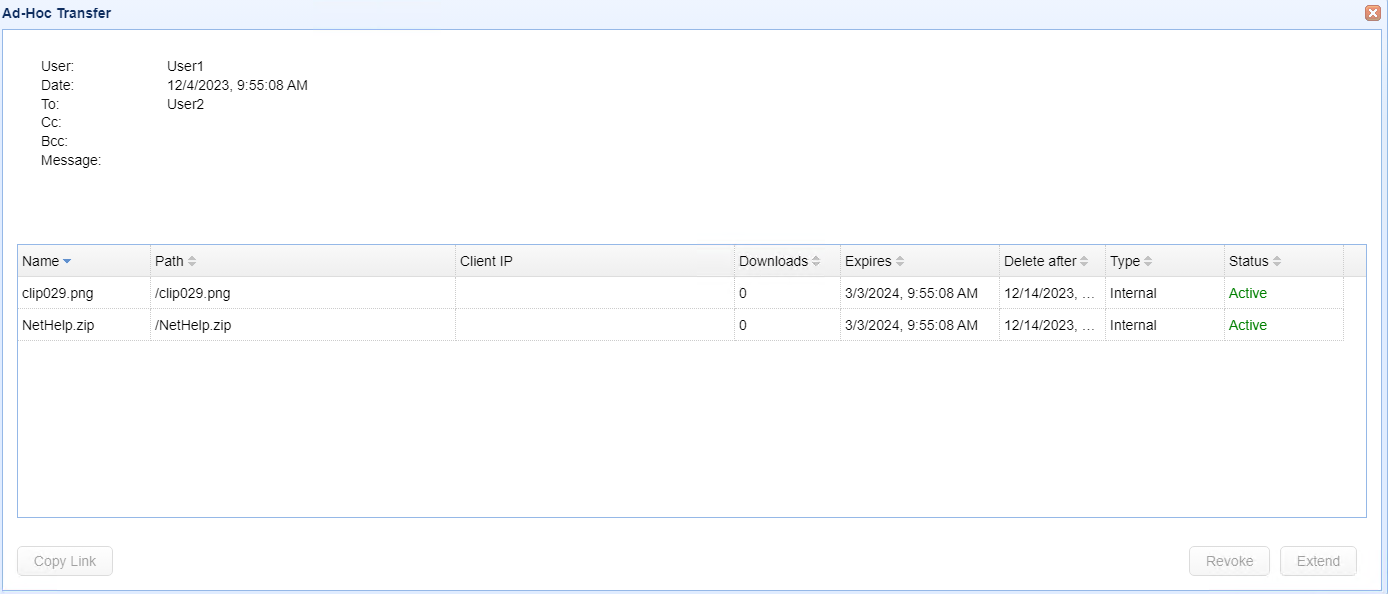 Viewing Ad-hoc activity