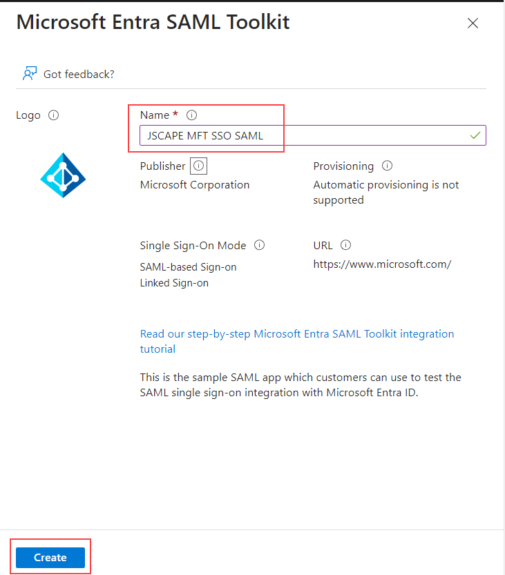 Entra ID Example using SAML