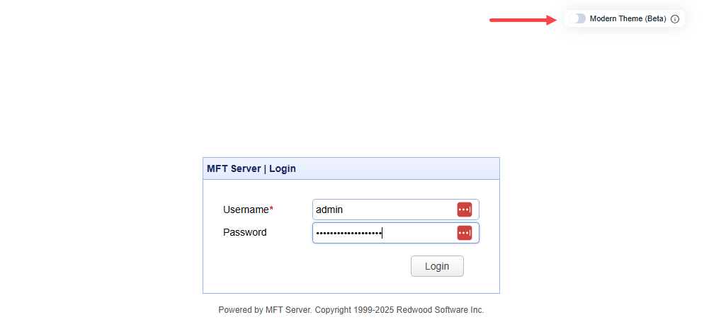 MFT Server Manager - Modern User Interface
